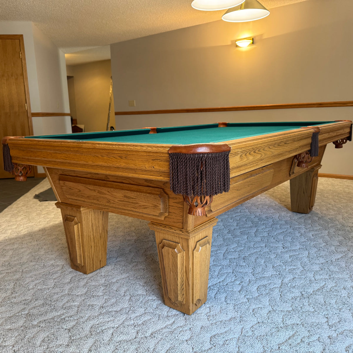 8’ American Classics Oak Pool Table – The Pool Table Guys MN